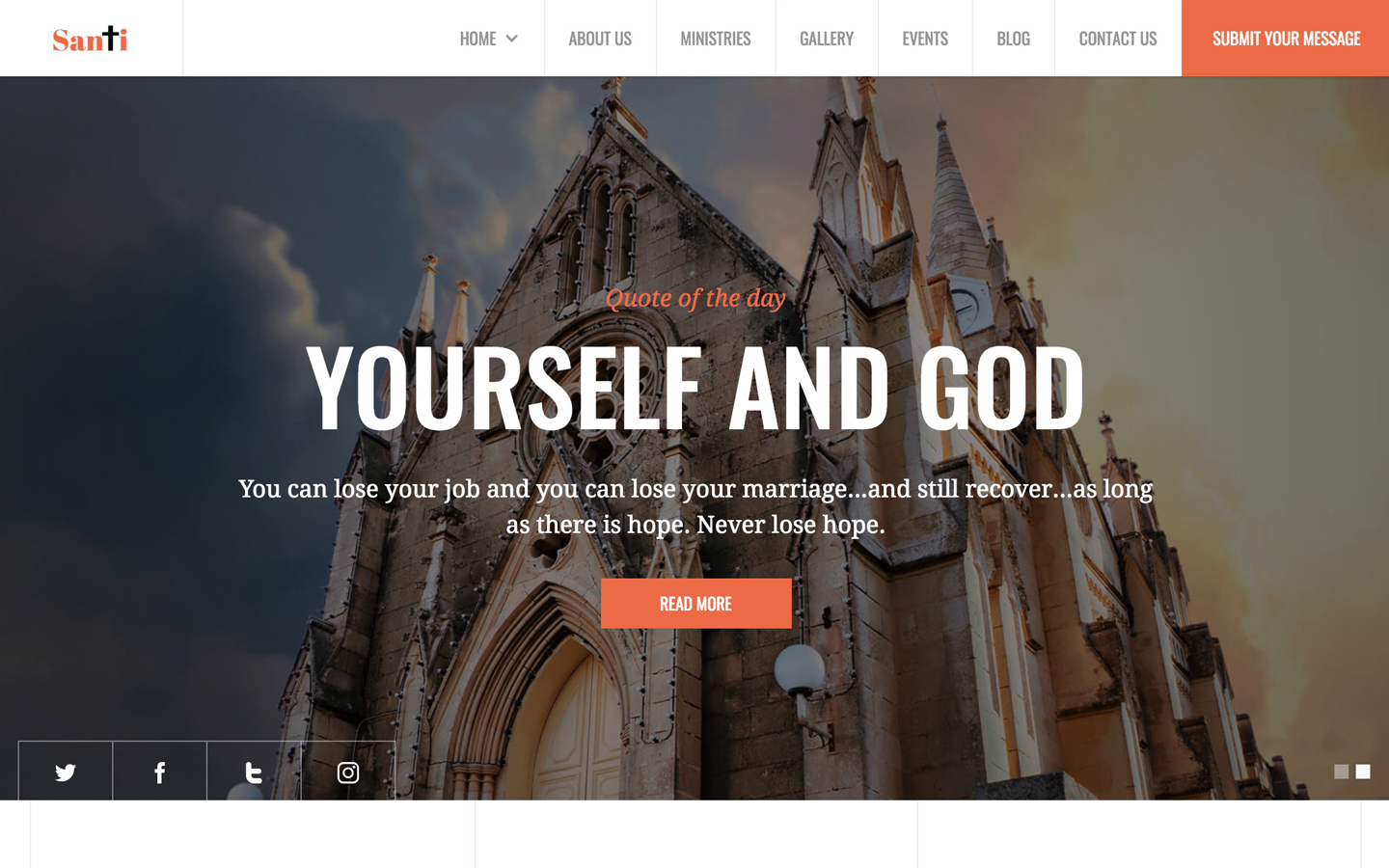 Santi - Church HTML5 Responsive Website Template