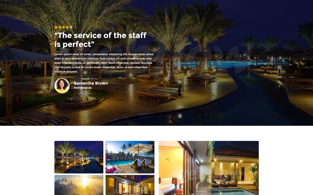 Seaside - Hotel HTML5 Responsive Website Template