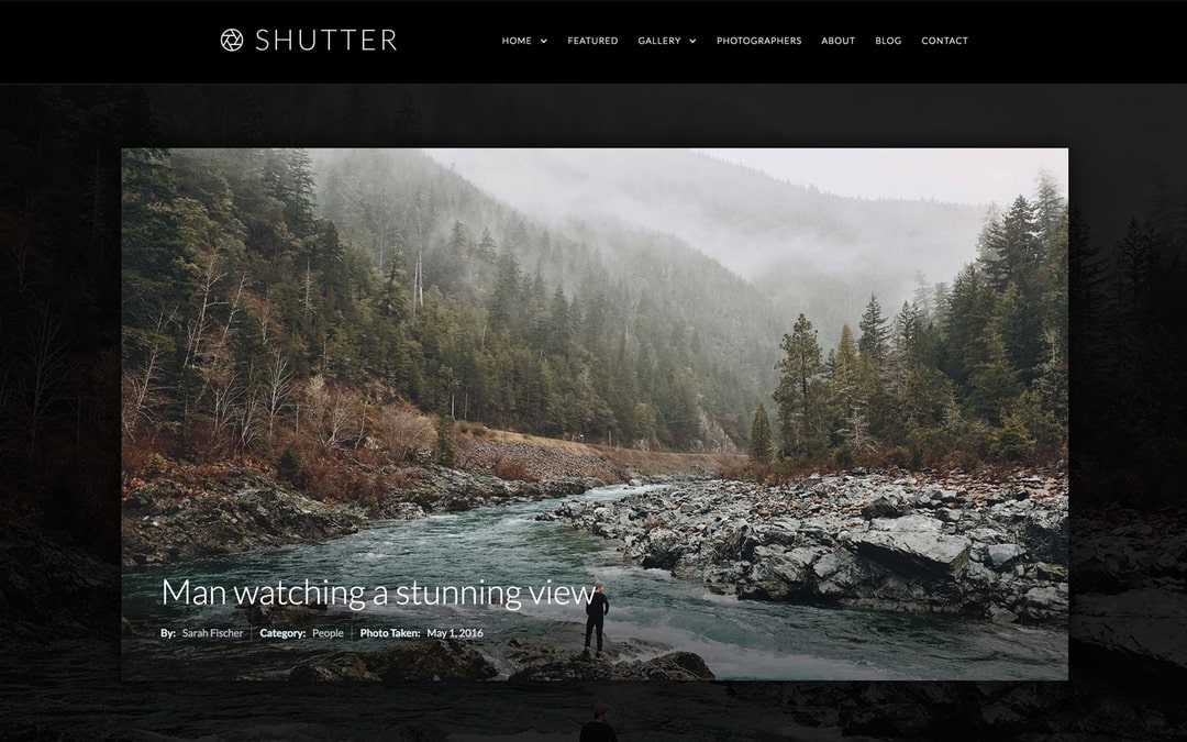 Shutter - Portfolio HTML5 Responsive Website Template