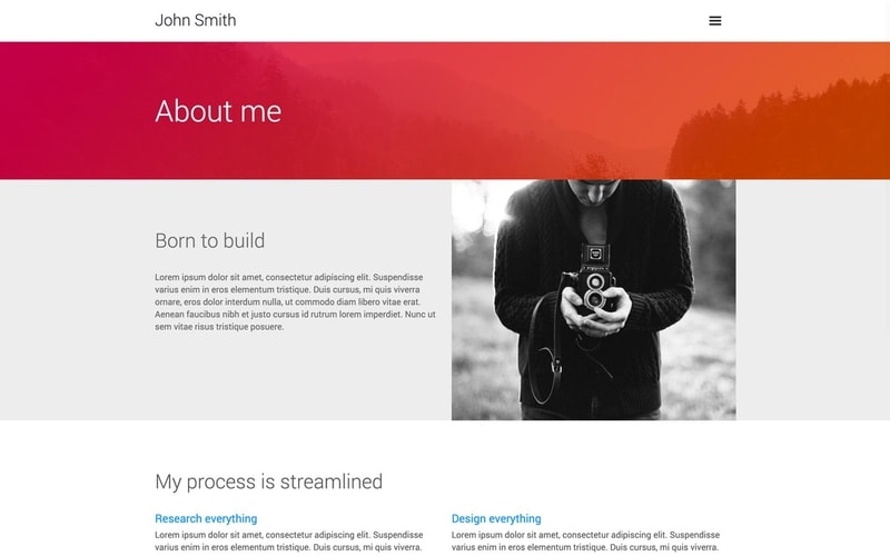 Smith - Portfolio HTML5 Responsive Website Template