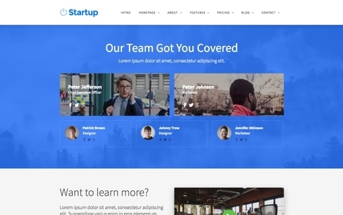 Startup - Startup HTML5 Responsive Website Template