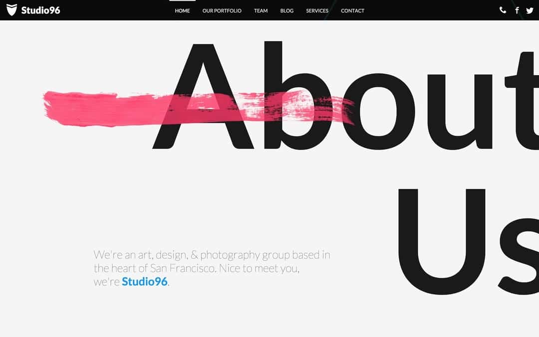 Studio96 - Creative HTML5 Responsive Website Template