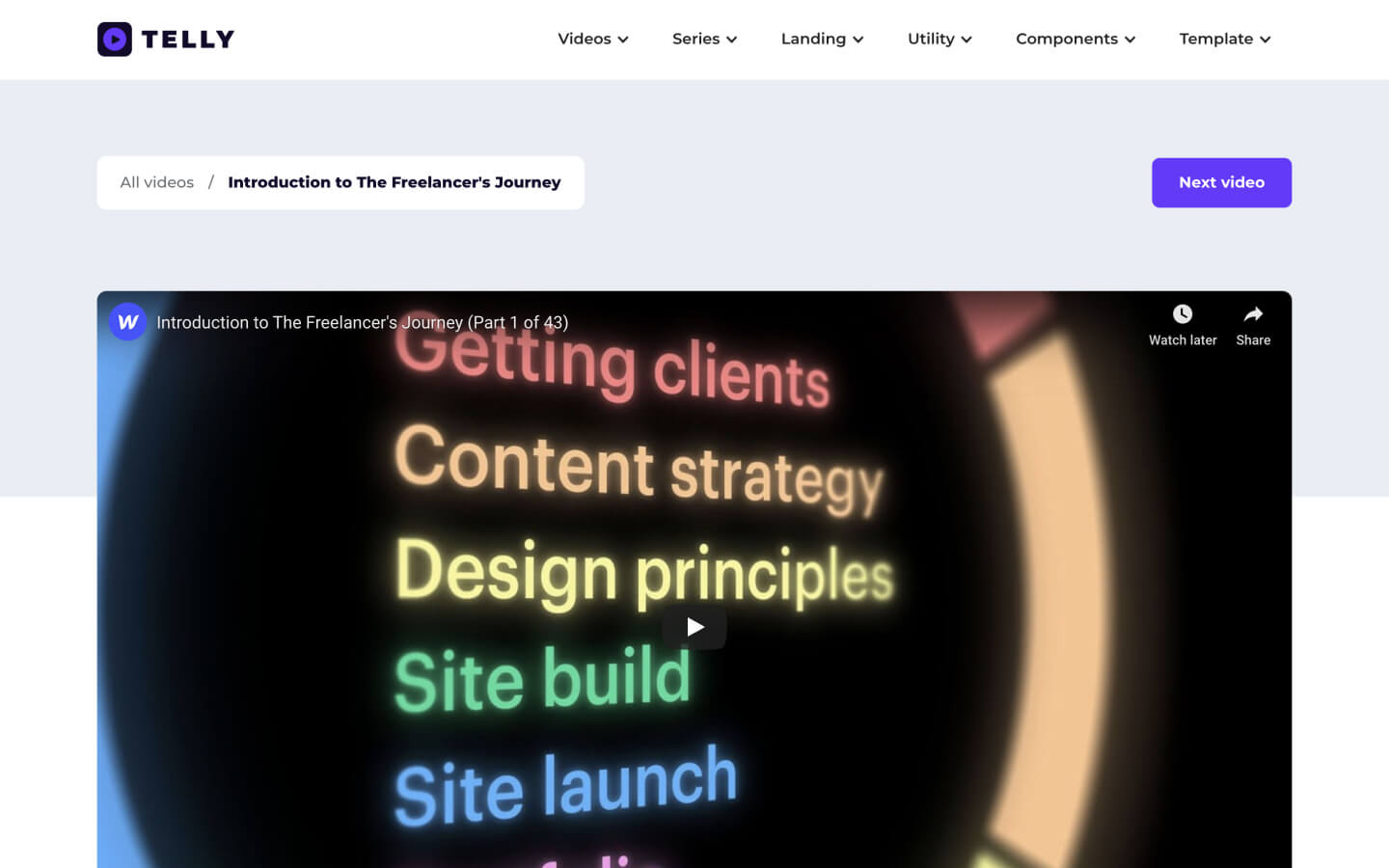 Telly - Video HTML5 Responsive Website Template