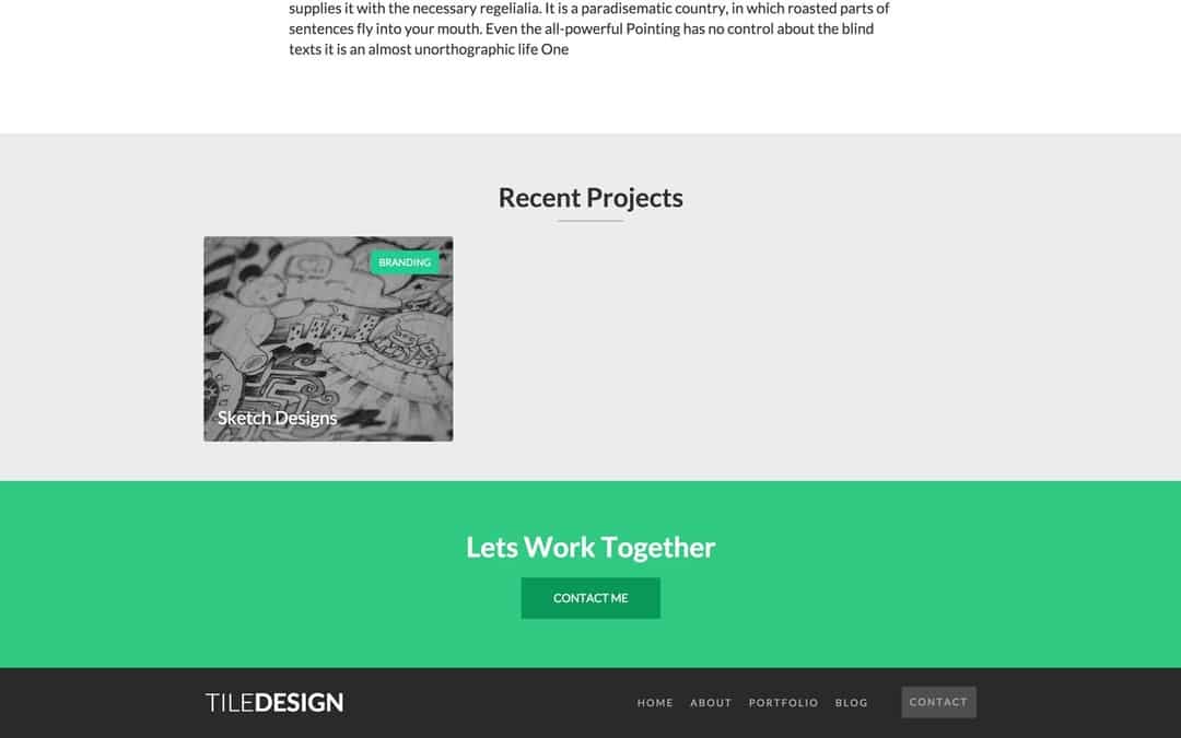TileDesign - Portfolio HTML5 Responsive Website Template