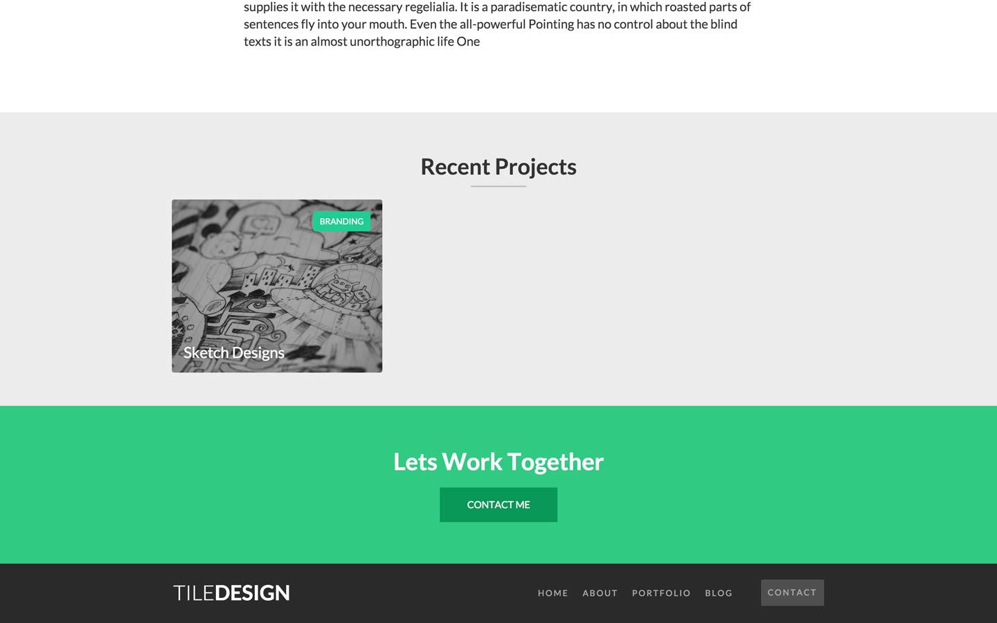 TileDesign - Portfolio HTML5 Responsive Website Template