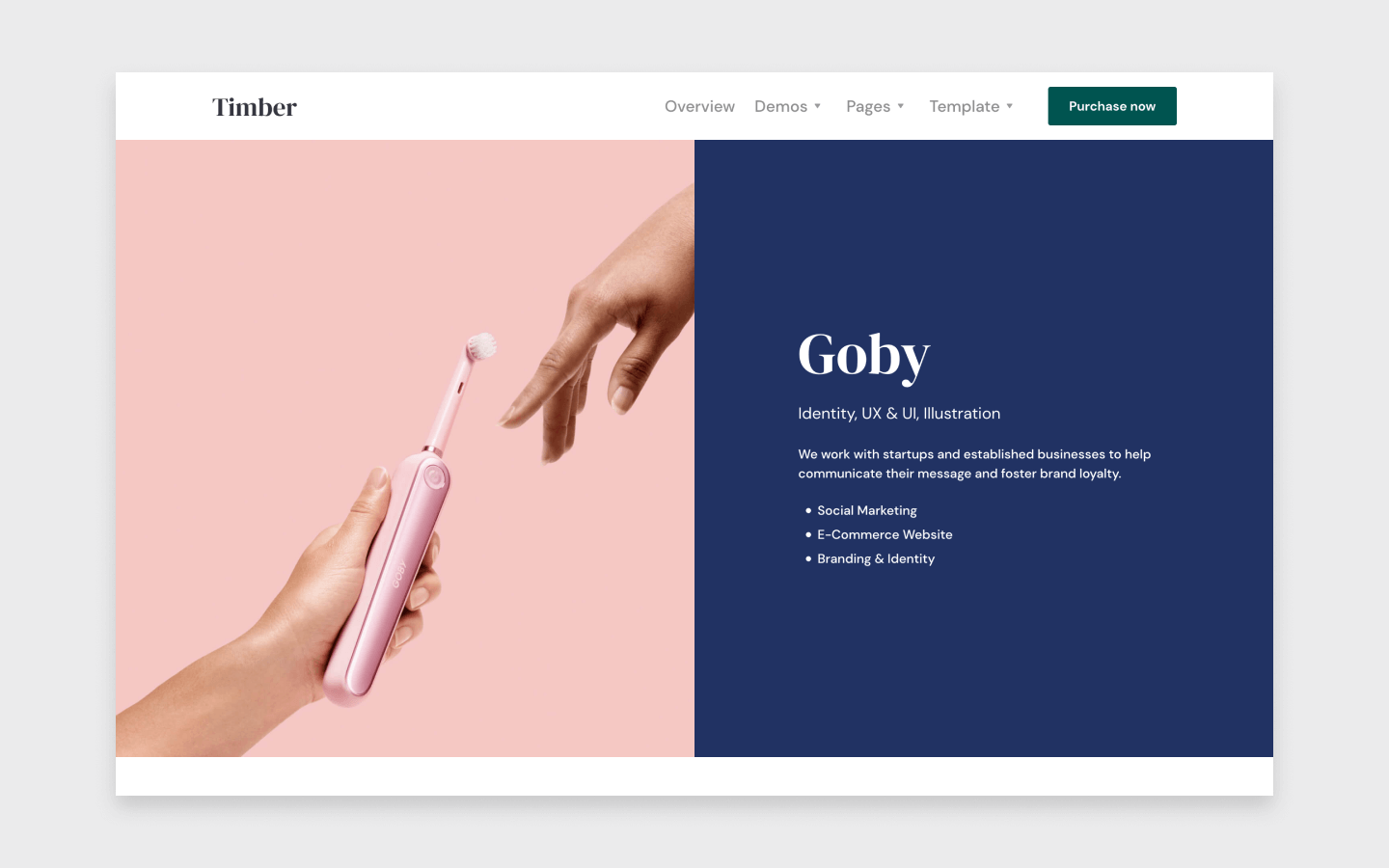 Timber - Creative HTML5 Responsive Website Template