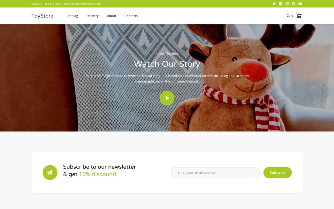 Toystore - Retail HTML5 Responsive Website Template