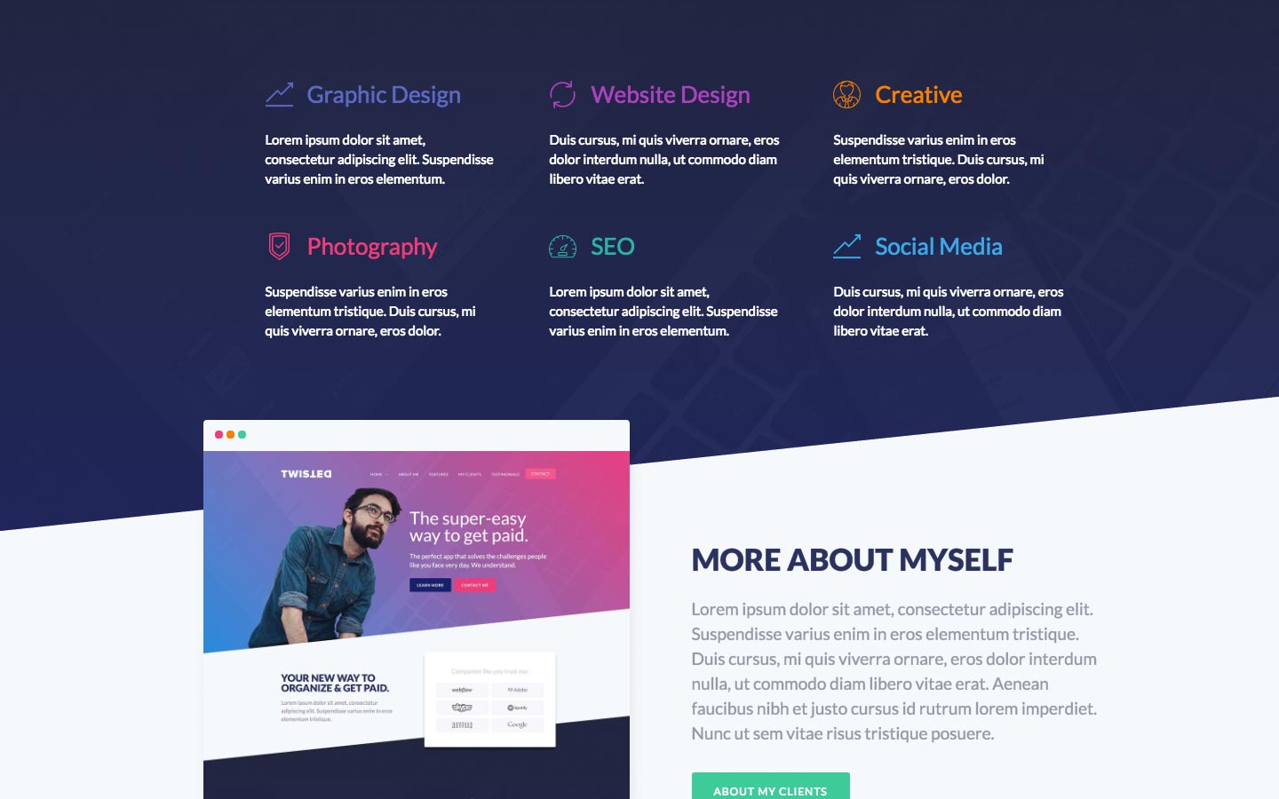 Twisted - Startup HTML5 Responsive Website Template