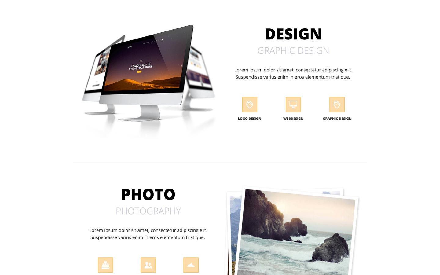 Unique - Portfolio HTML5 Responsive Website Template