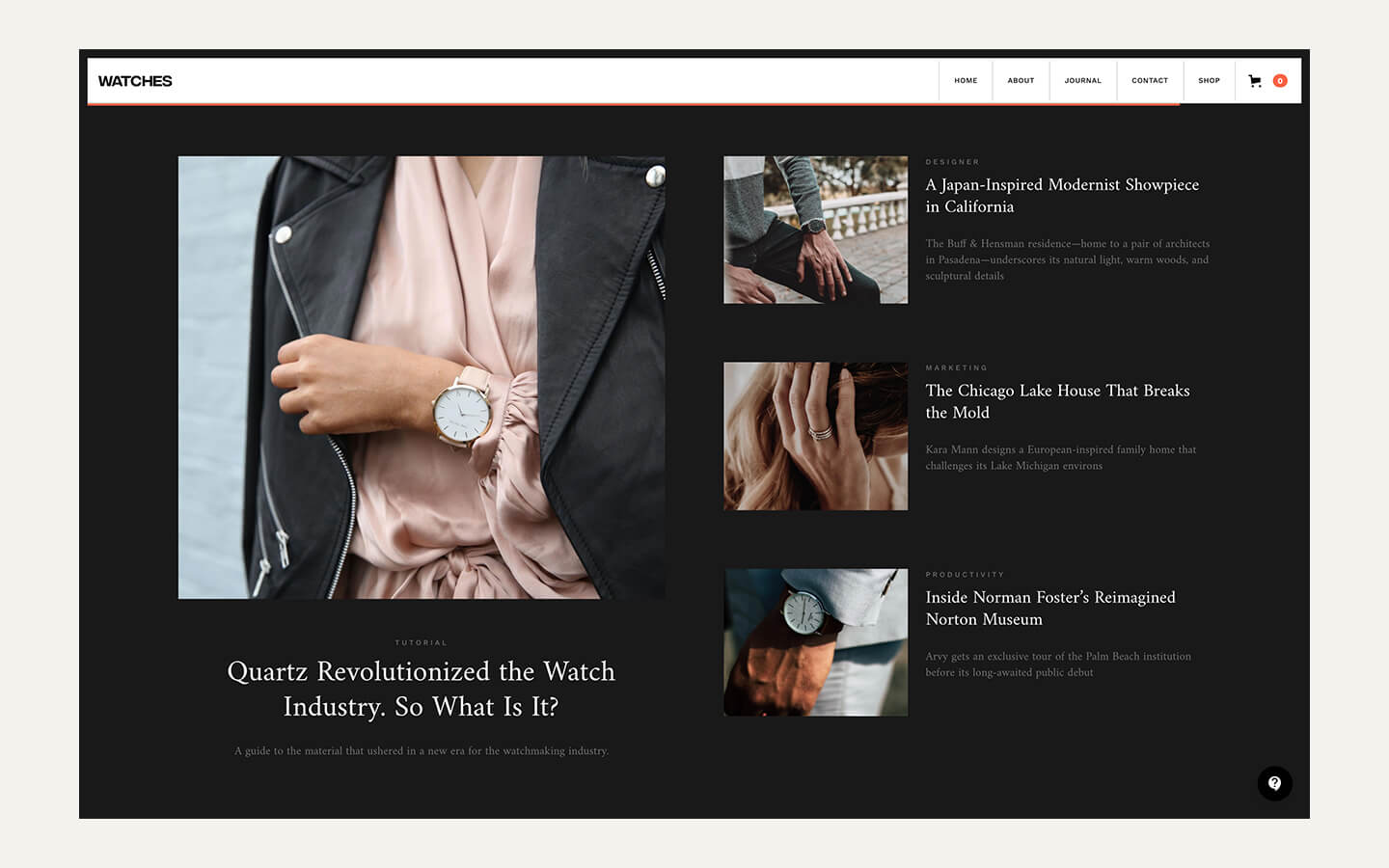 Watches - Fashion HTML5 Responsive Website Template