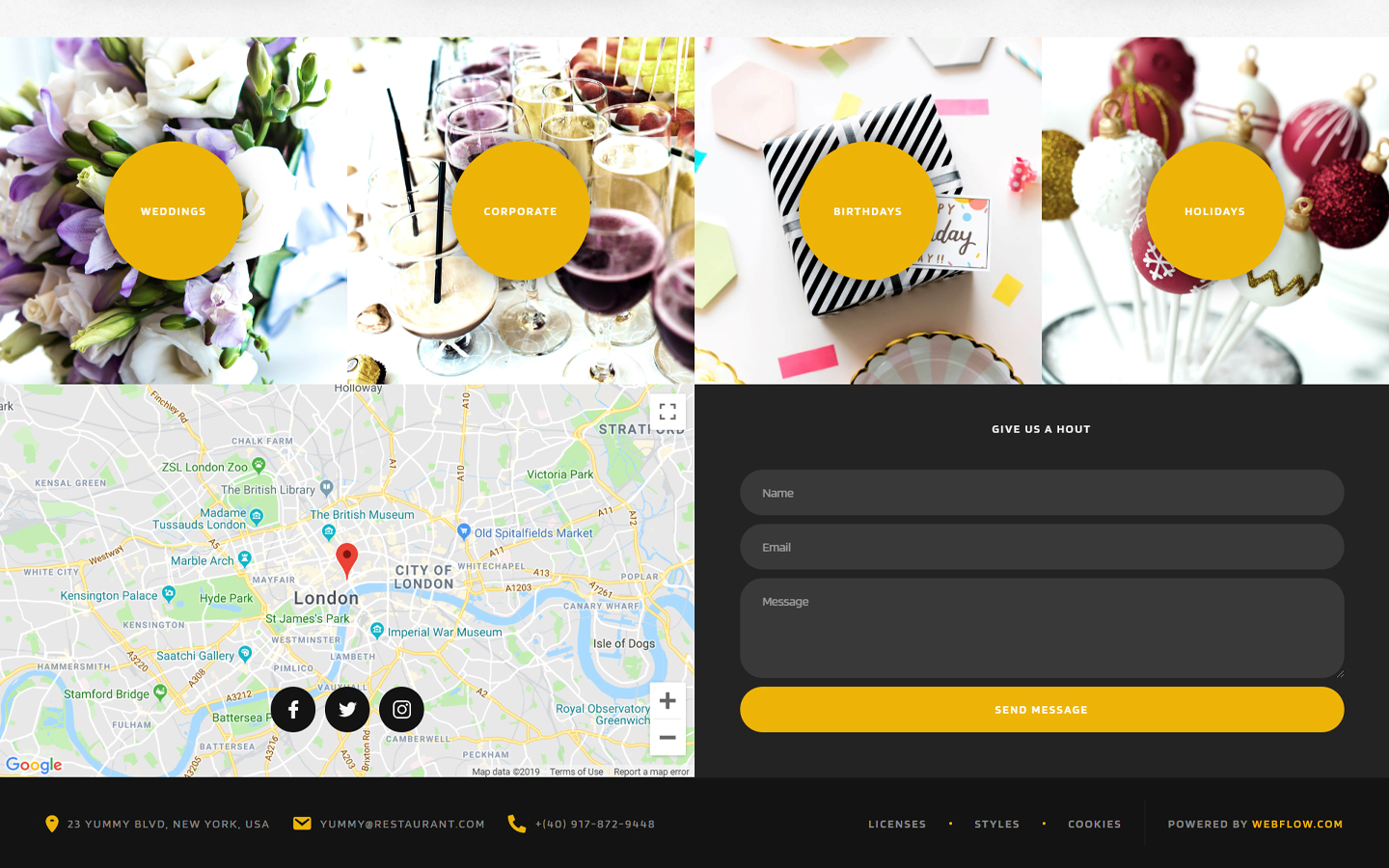 Yummy - Restaurant HTML5 Responsive Website Template