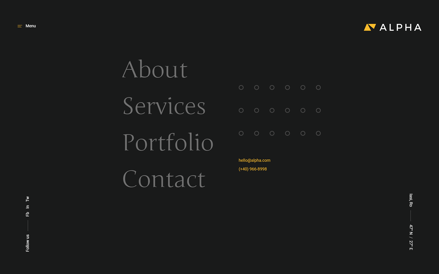 Alpha - Portfolio HTML5 Responsive Website Template