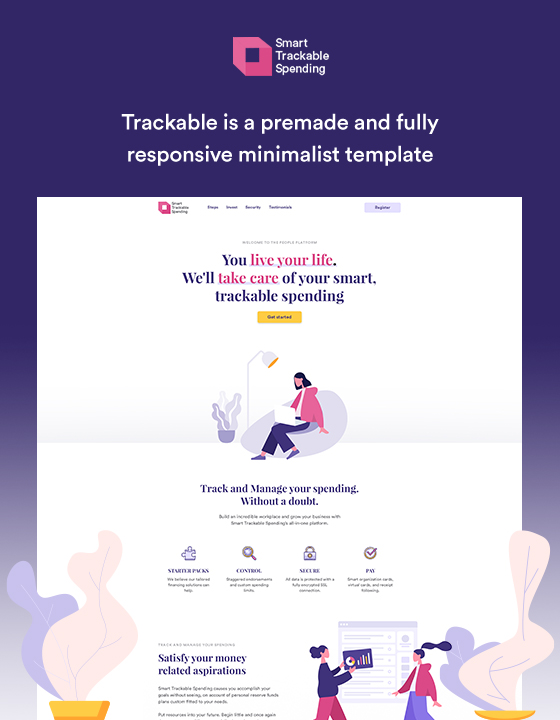 Trackable - Finance HTML5 Responsive Website Template