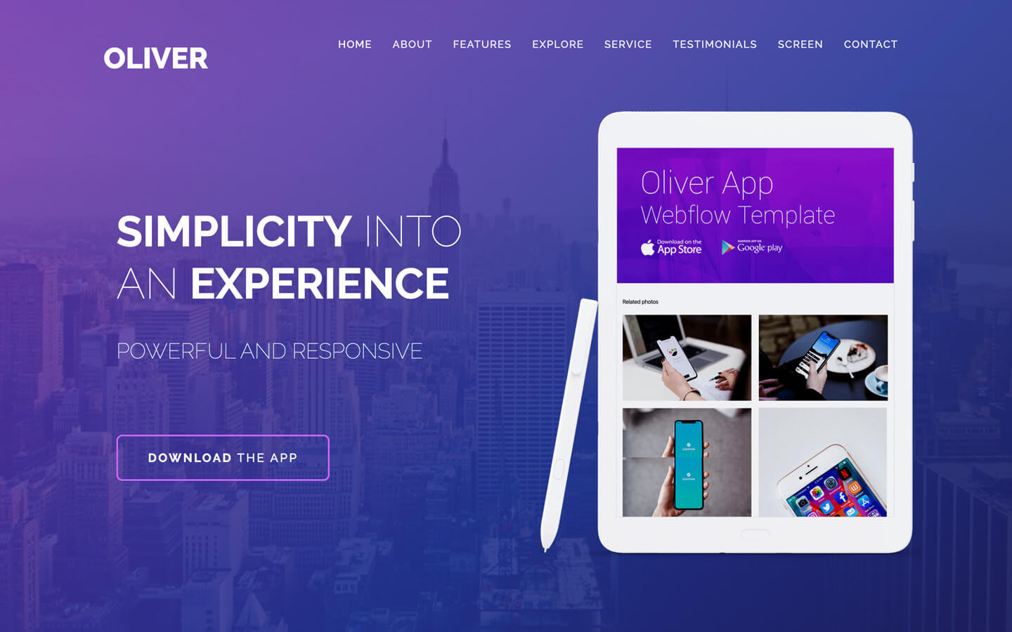 Oliver - Mobile HTML5 Responsive Website Template