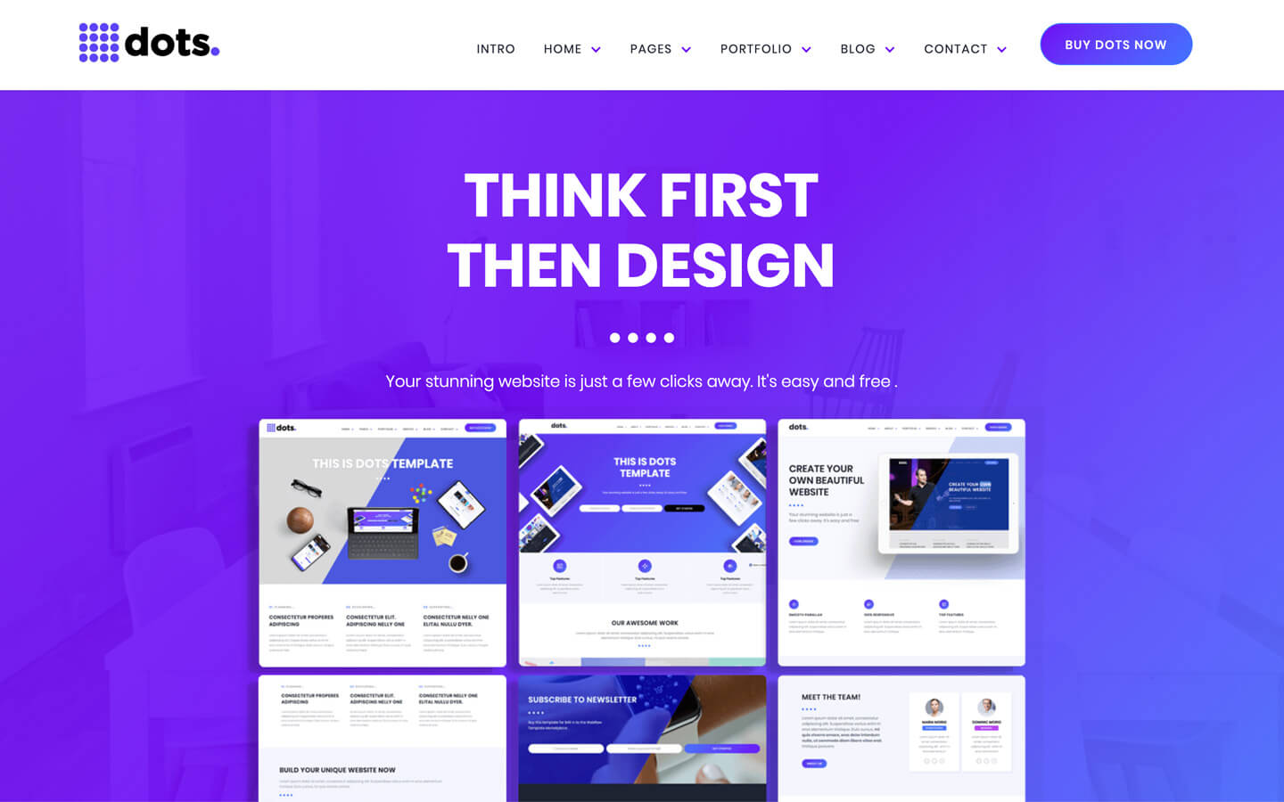 Dots - Agency HTML5 Responsive Website Template
