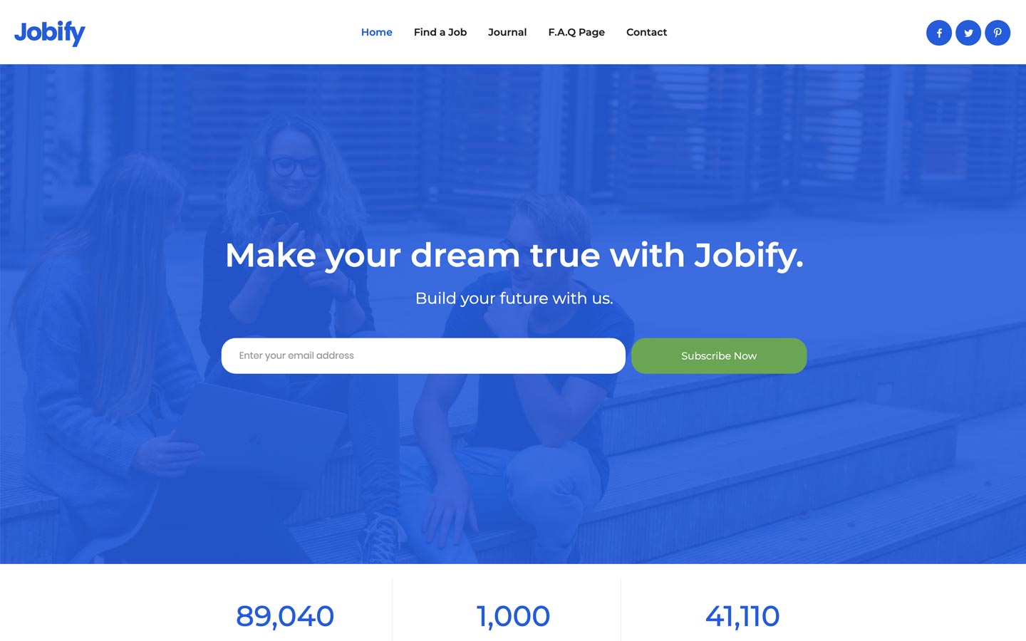 Jobify - Job Portal HTML5 Responsive Website Template