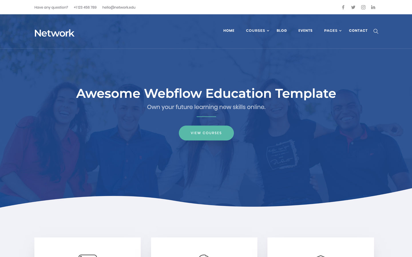 Network - Education HTML5 Responsive Website Template