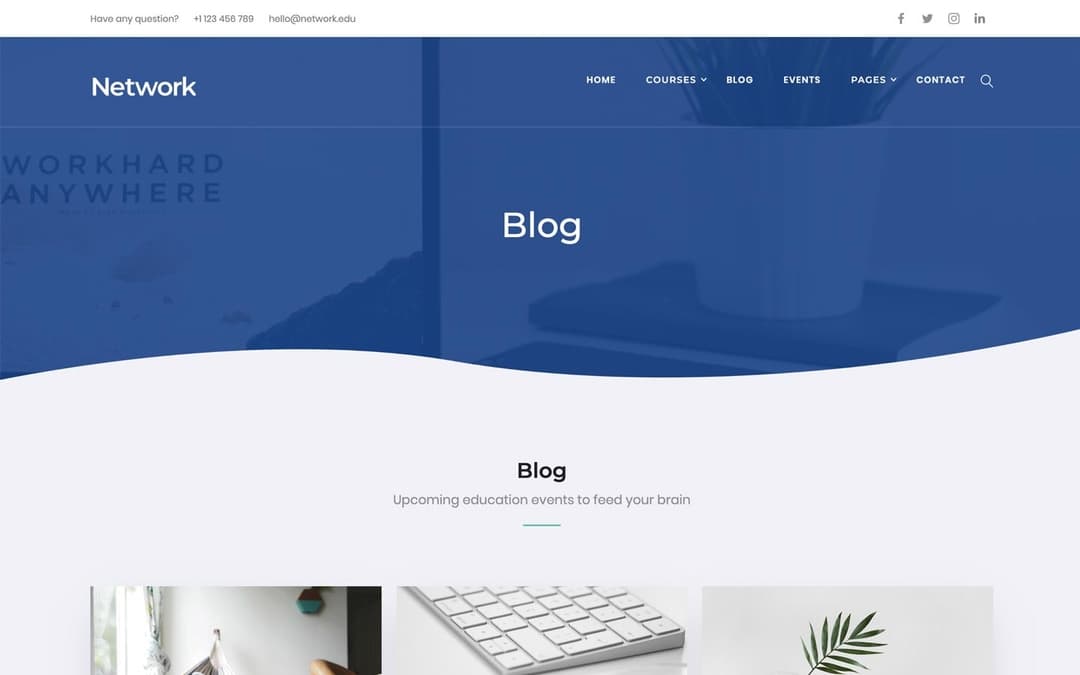 Network - Education HTML5 Responsive Website Template