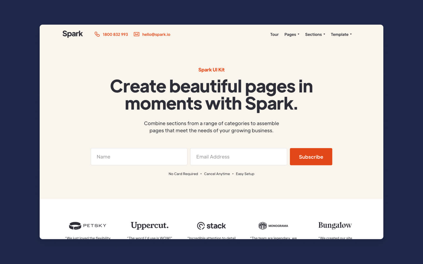Spark - Business HTML5 Responsive Website Template