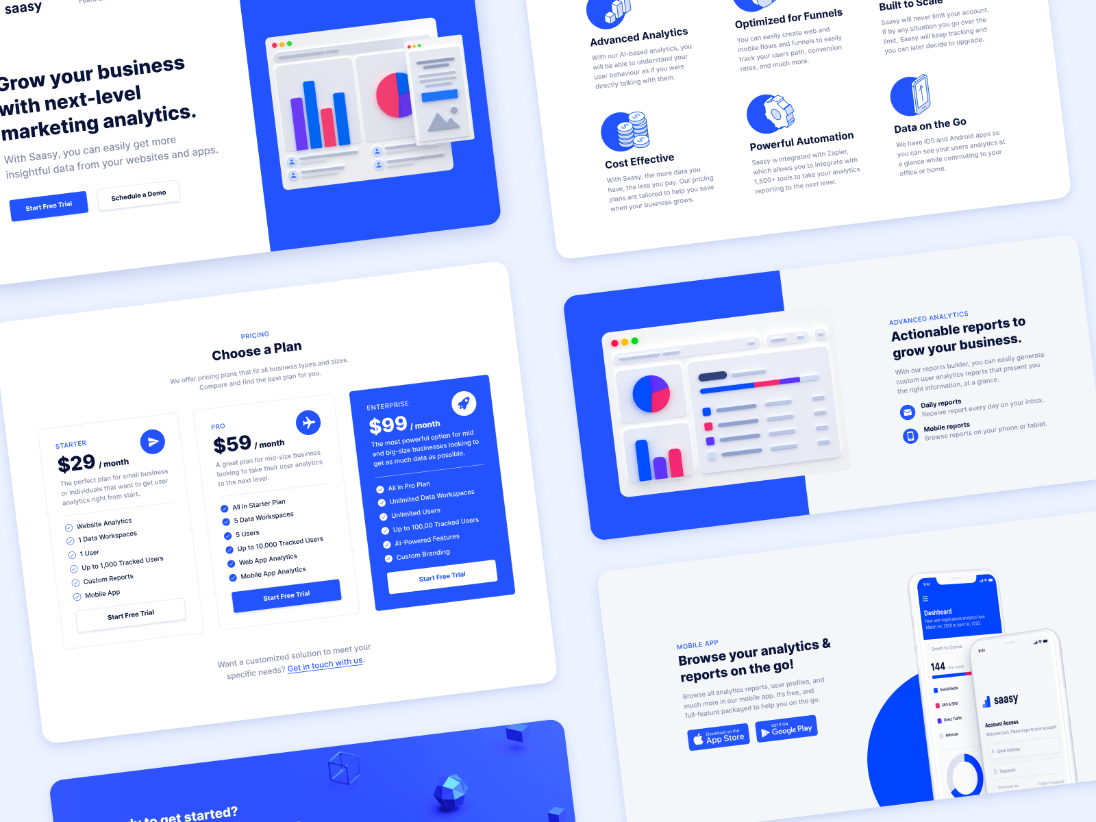 Saasy Ecommerce - Software HTML5 Responsive Website Template