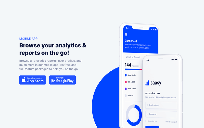 Saasy - Software HTML5 Responsive Website Template