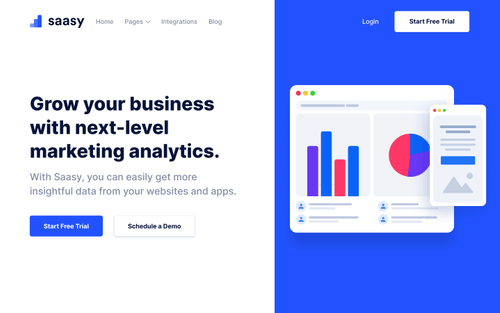Saasy - Software HTML5 Responsive Website Template