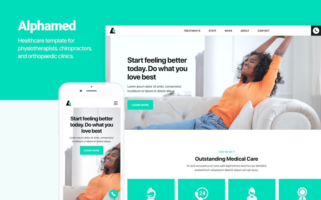 Alphamed - Health HTML5 Responsive Website Template
