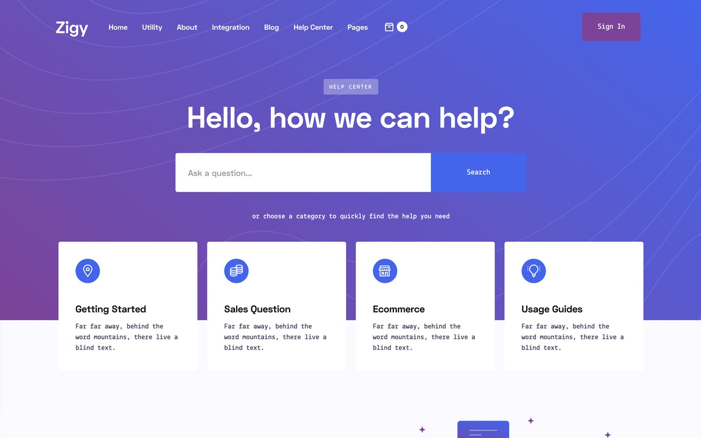 Zigy - Software HTML5 Responsive Website Template