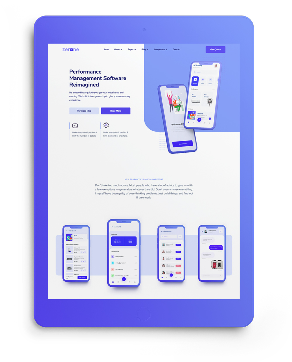 Zerone - Software HTML5 Responsive Website Template