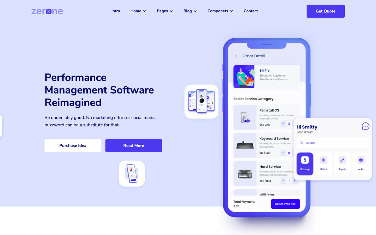 Zerone - Software HTML5 Responsive Website Template