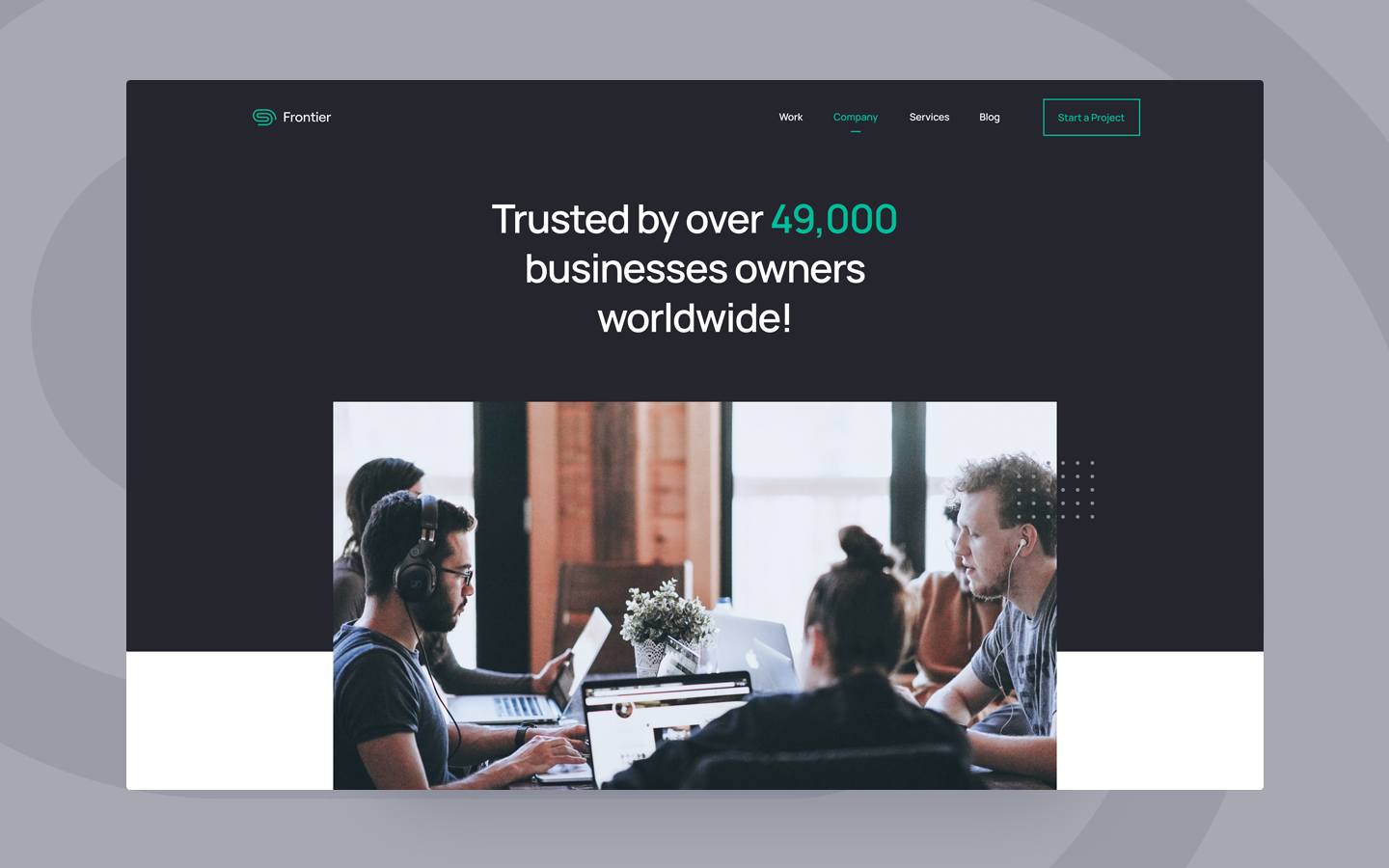 Frontier - Agency HTML5 Responsive Website Template