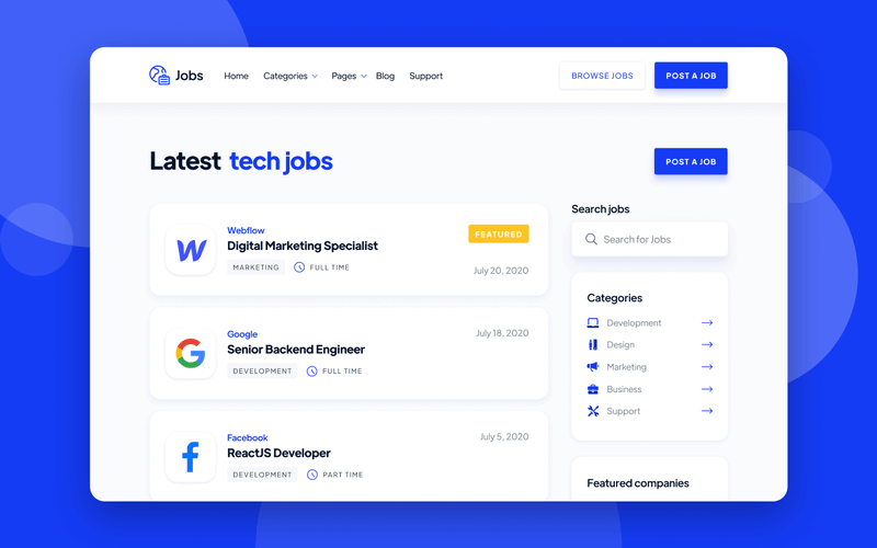 Jobs - Recruitment HTML5 Responsive Website Template