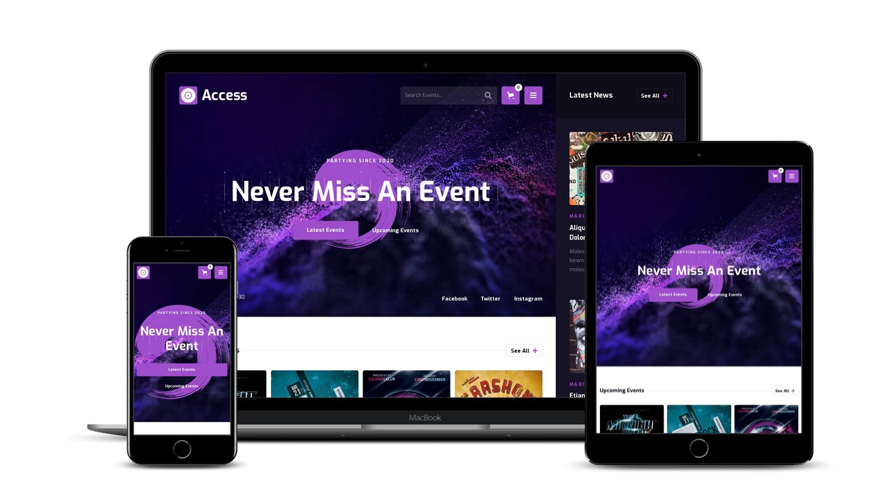 Access - Event HTML5 Responsive Website Template