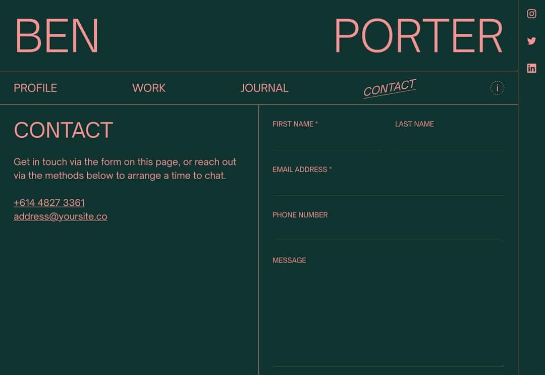 Porter - Portfolio HTML5 Responsive Website Template