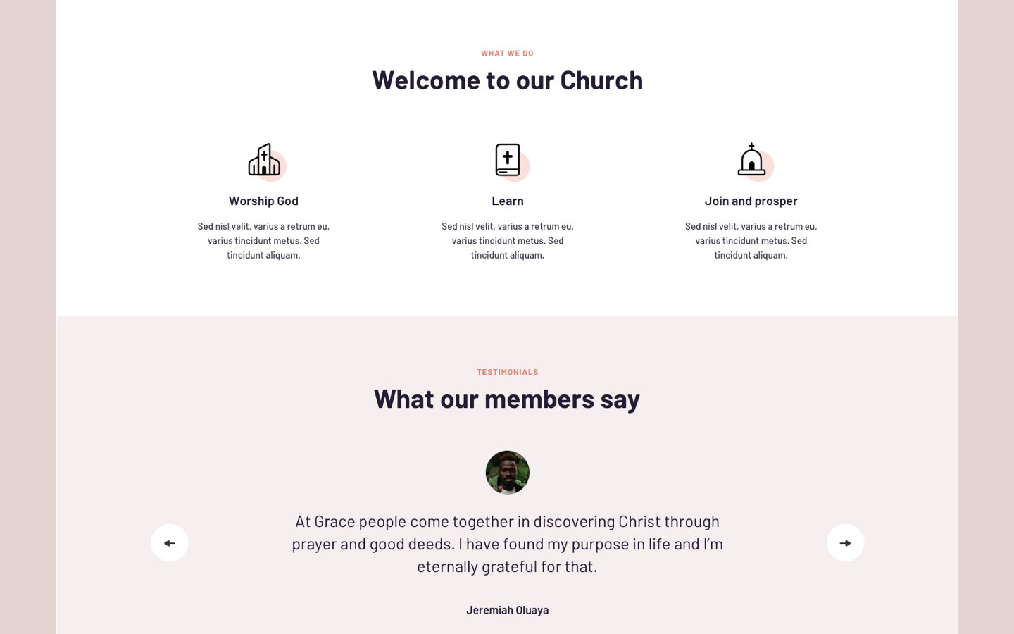 Grace - Church HTML5 Responsive Website Template
