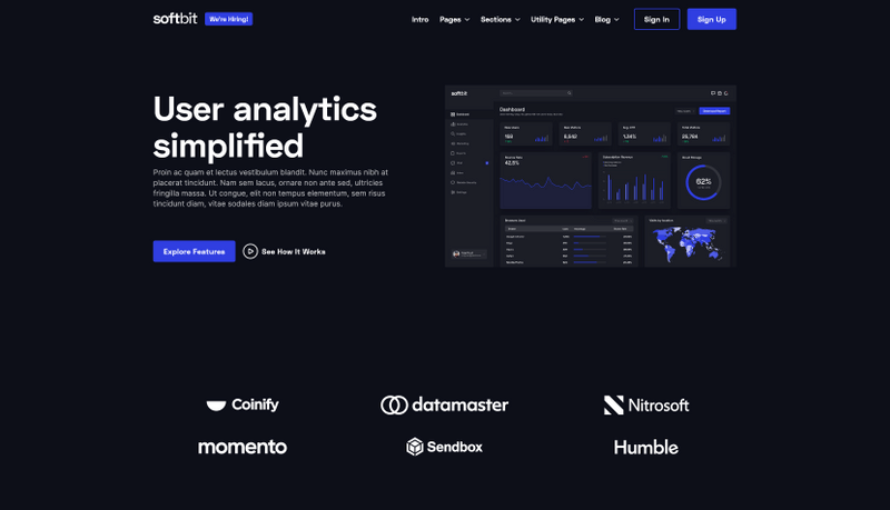 SoftBit - SaaS HTML5 Responsive Website Template