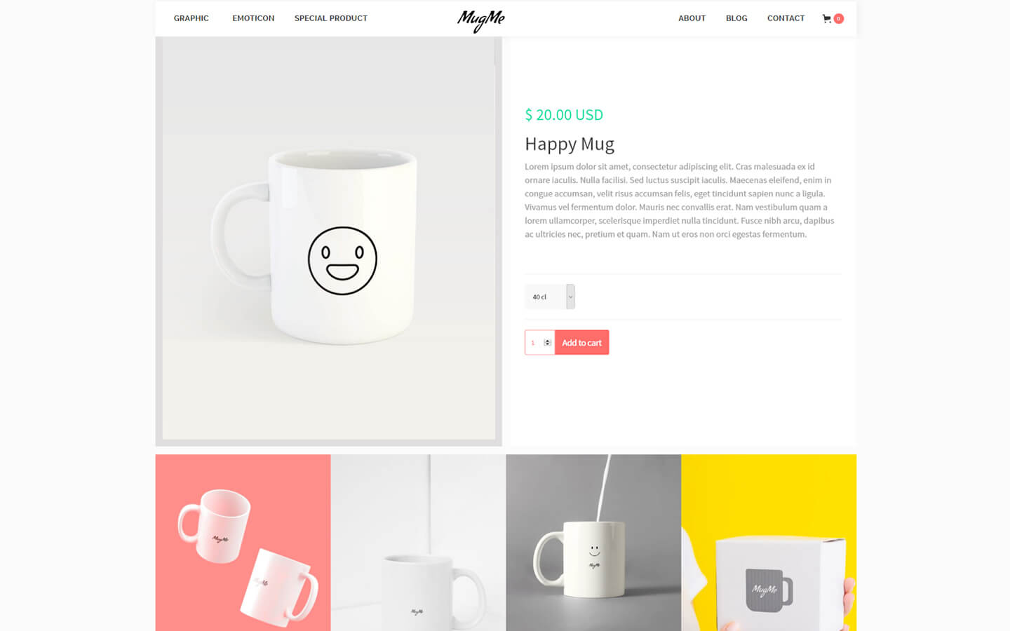 MugMe - Small Business HTML5 Responsive Website Template