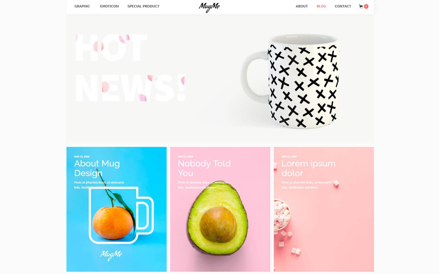 MugMe - Small Business HTML5 Responsive Website Template