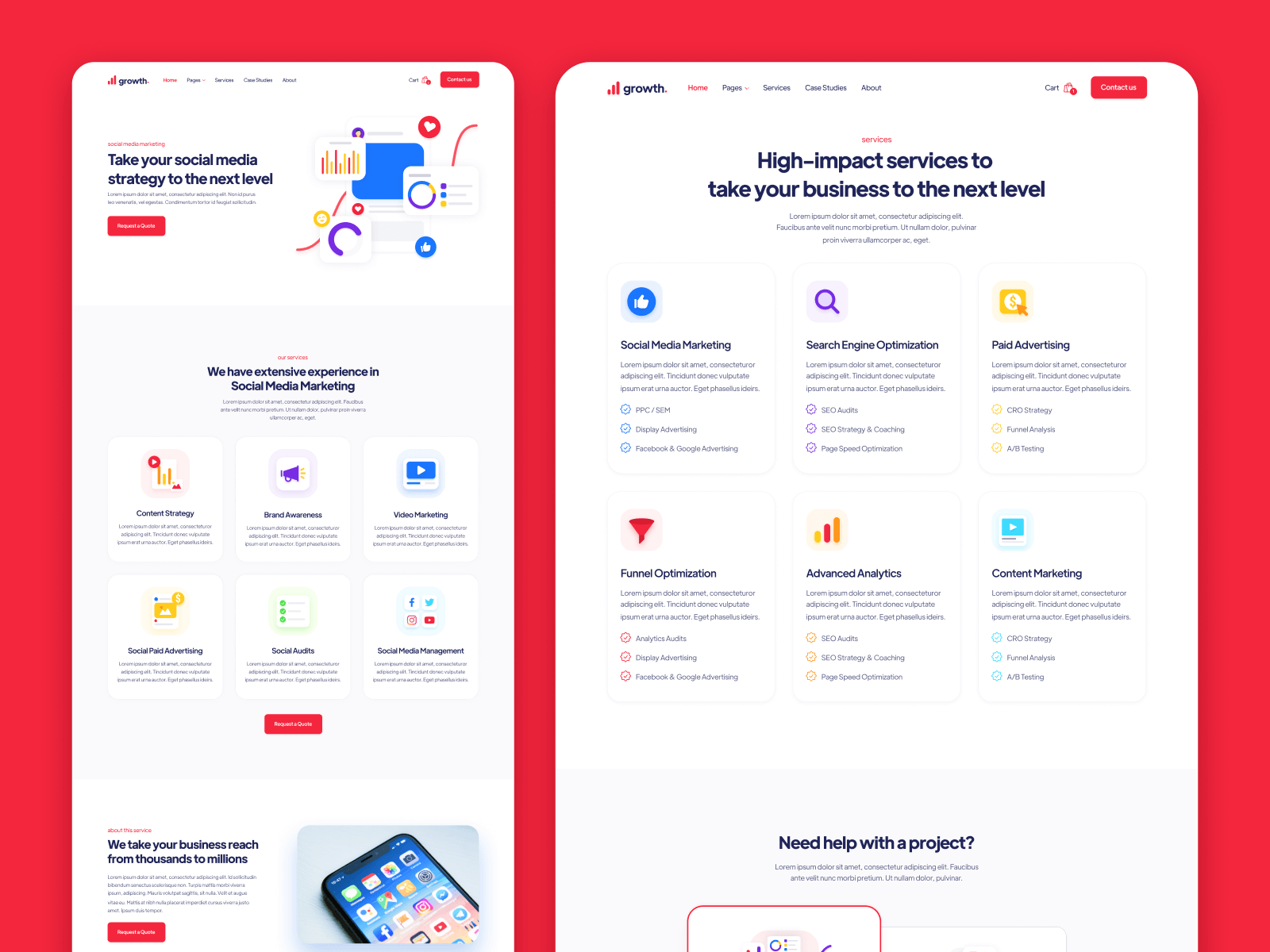 Growth - Marketing HTML5 Responsive Website Template