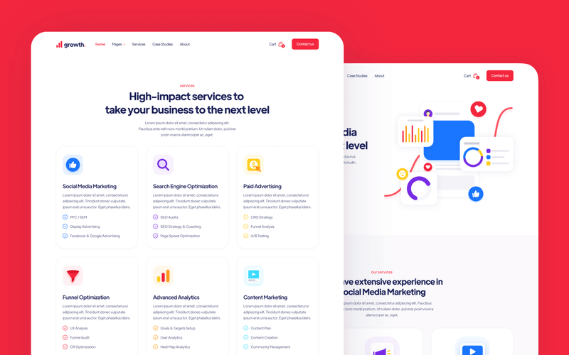 Growth - Marketing HTML5 Responsive Website Template