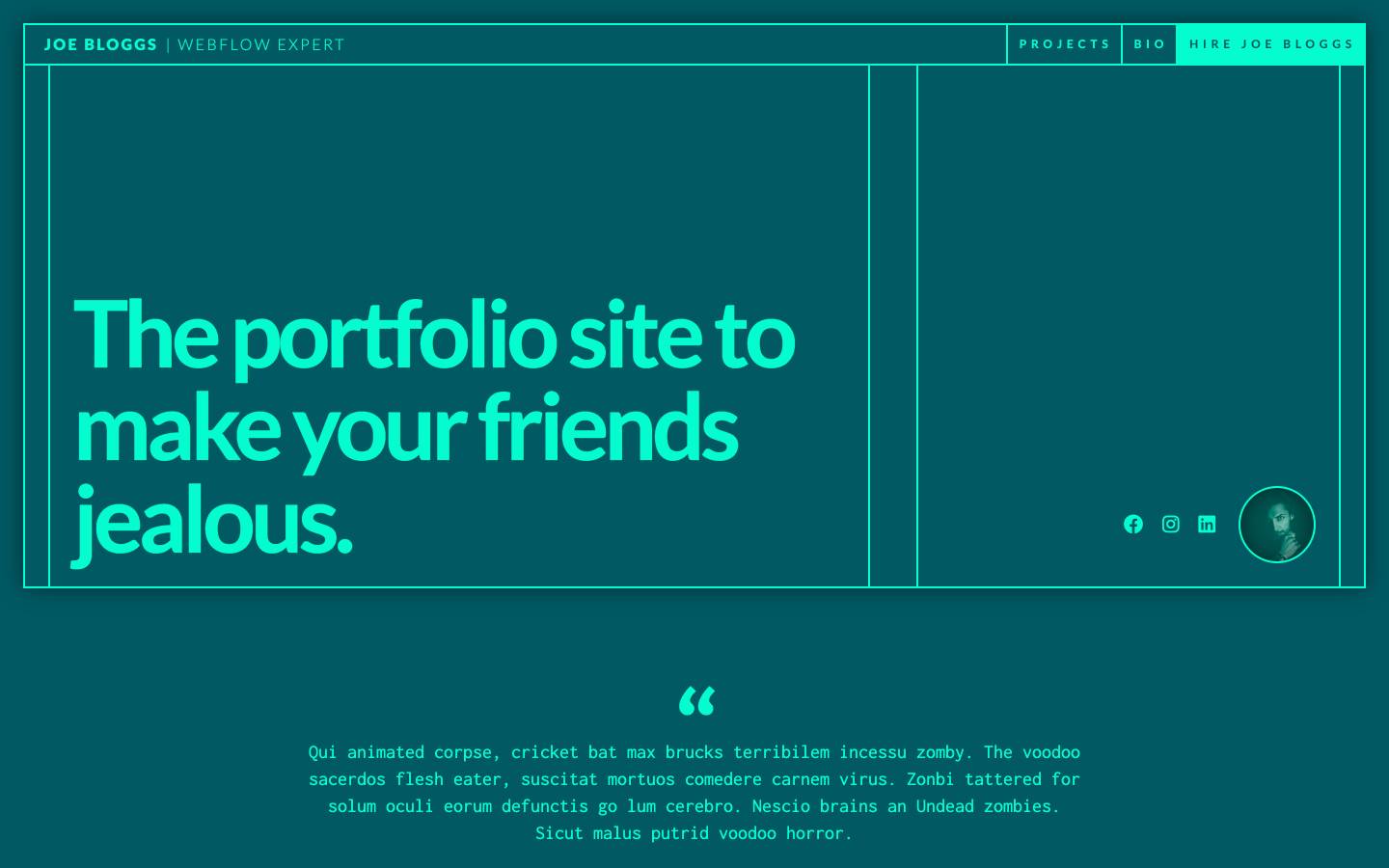 Joe Bloggs - Portfolio HTML5 Responsive Website Template