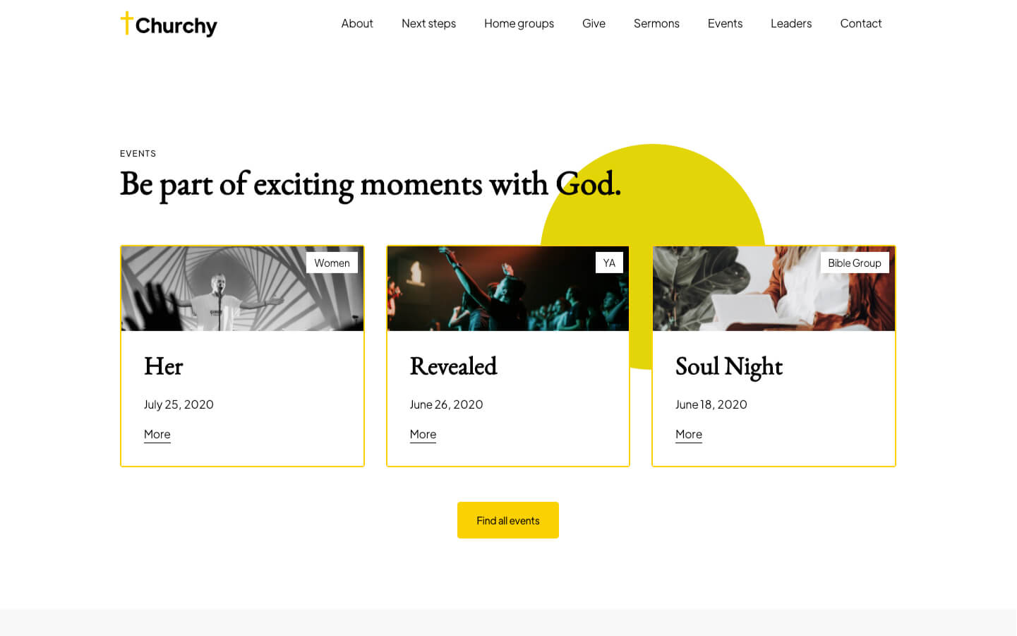 Churchy - Church HTML5 Responsive Website Template