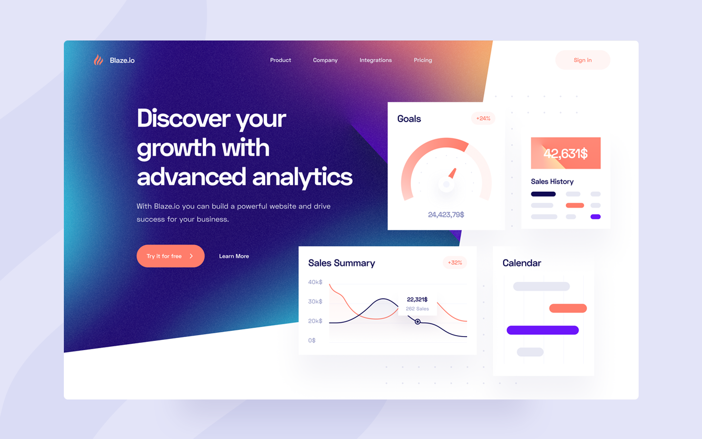 Blaze - Technology HTML5 Responsive Website Template