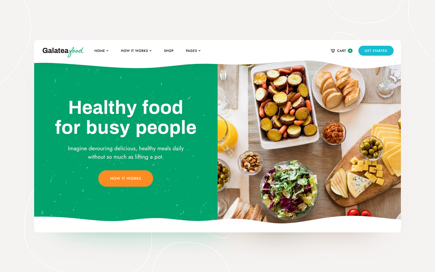 Galatea - Food HTML5 Responsive Website Template
