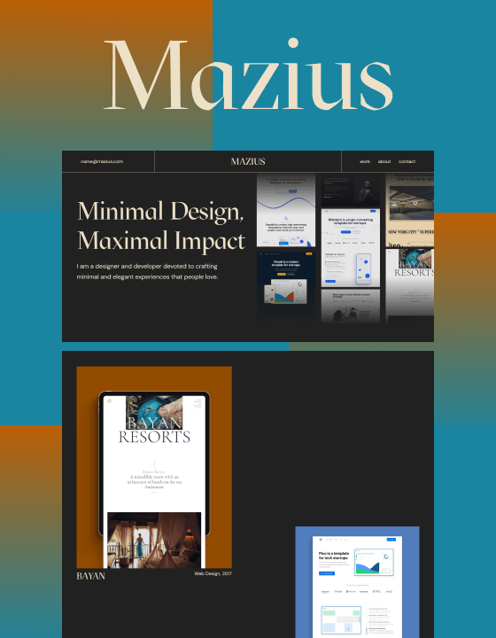 Mazius by Flowyak | Muzli Creative Store