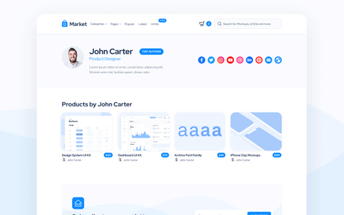 Market - Marketplace HTML5 Responsive Website Template