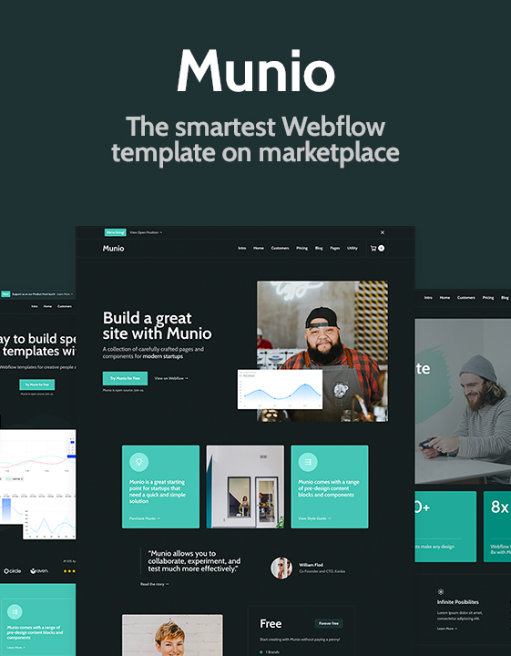 Munio Startup HTML5 Responsive Website Template