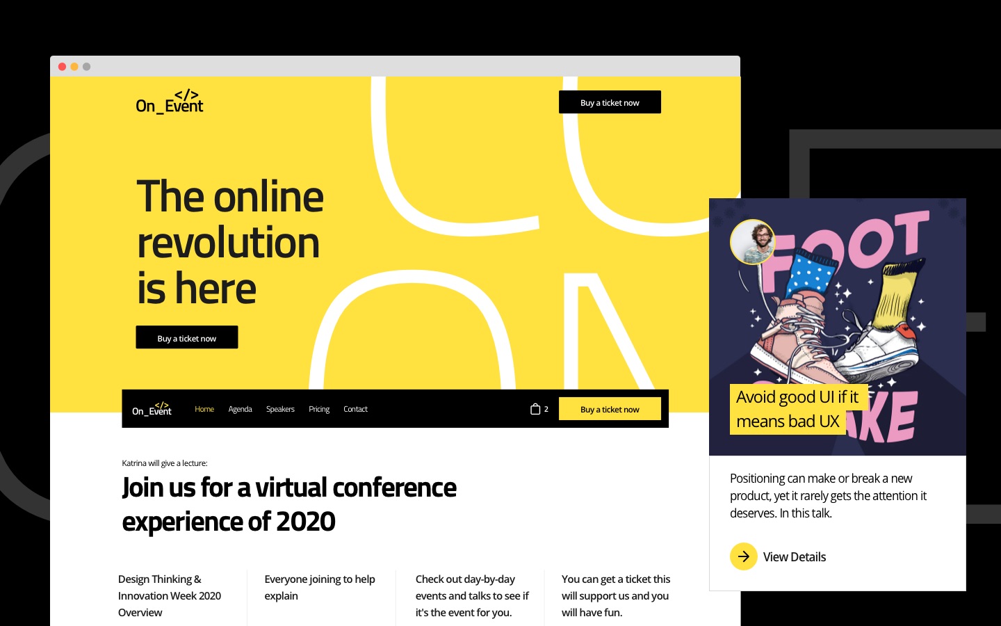 On Event - Event HTML5 Responsive Website Template