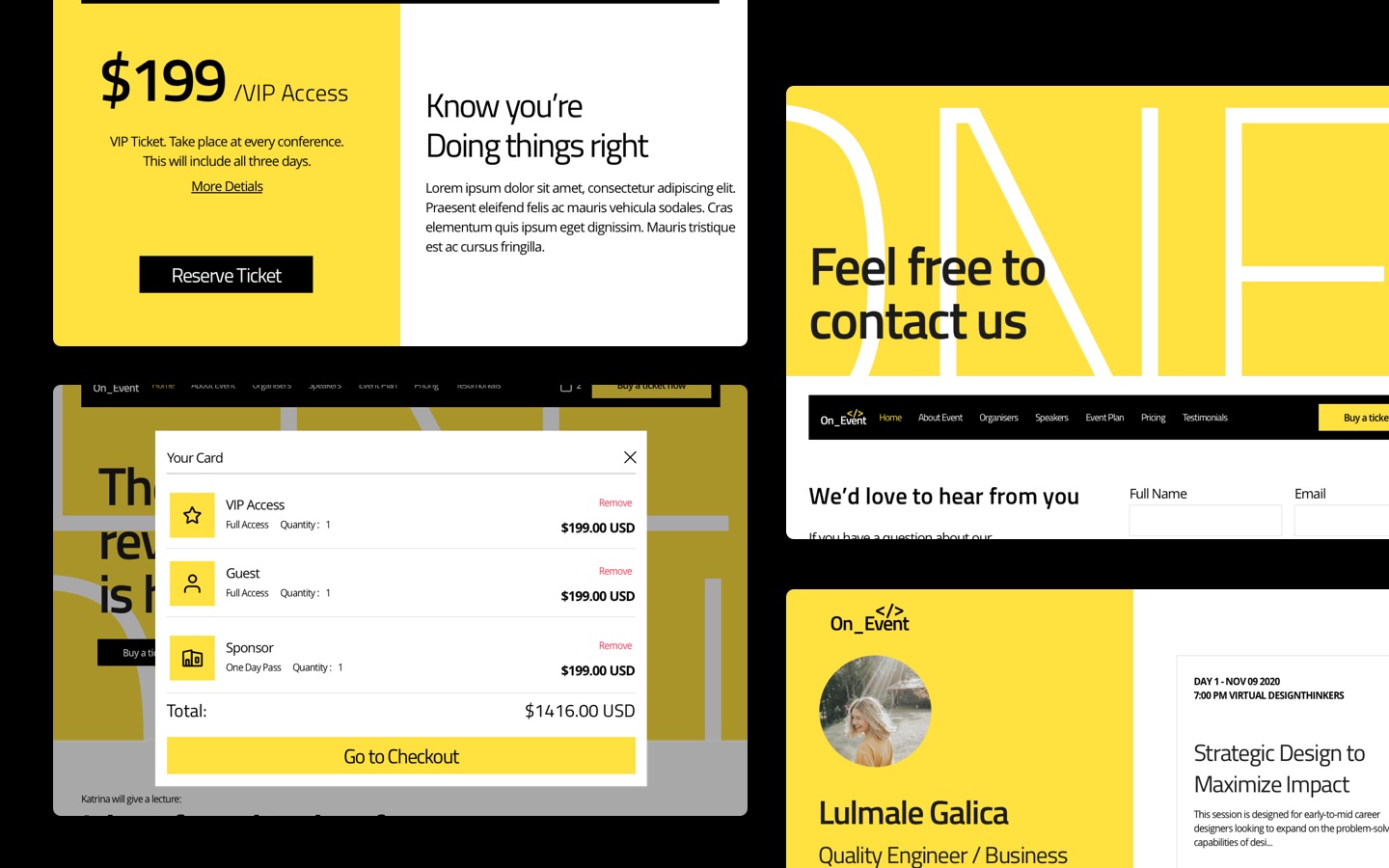 On Event - Event HTML5 Responsive Website Template