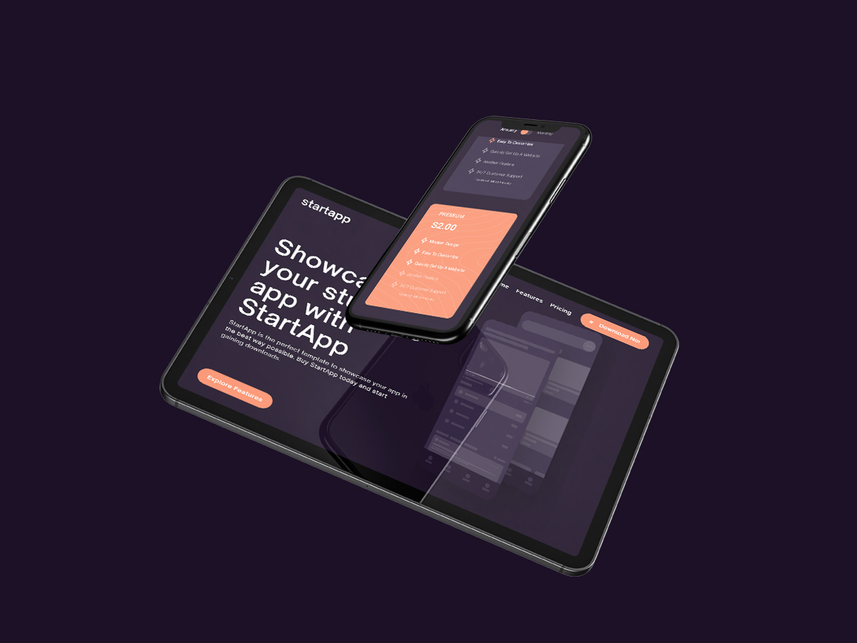 StartApp - App HTML5 Responsive Website Template